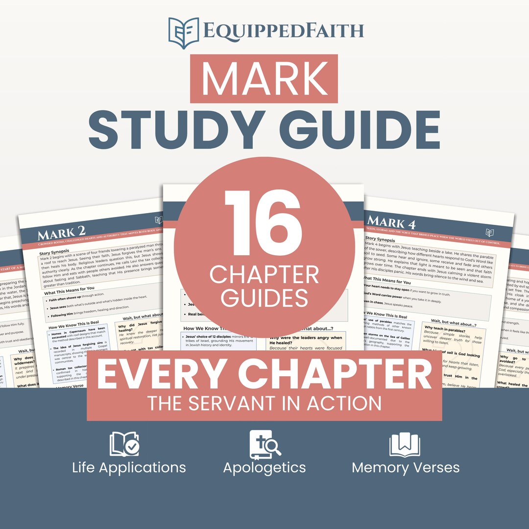 Mark Bible Study Guide: Christian Devotional With Apologetics (PDF ...