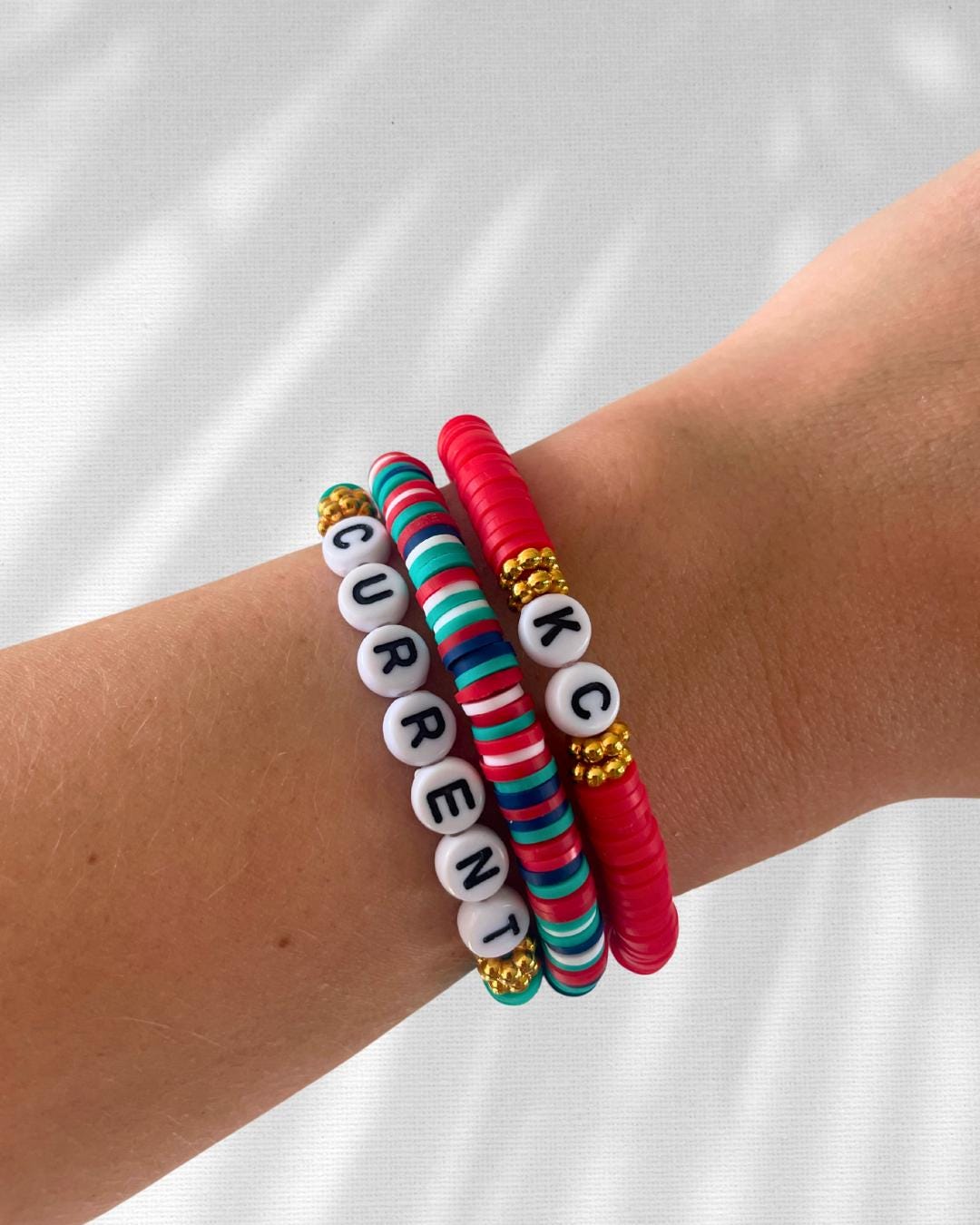 Kansas City Current Bracelet Stack | KC Current Soccer Jewelry | Red ...