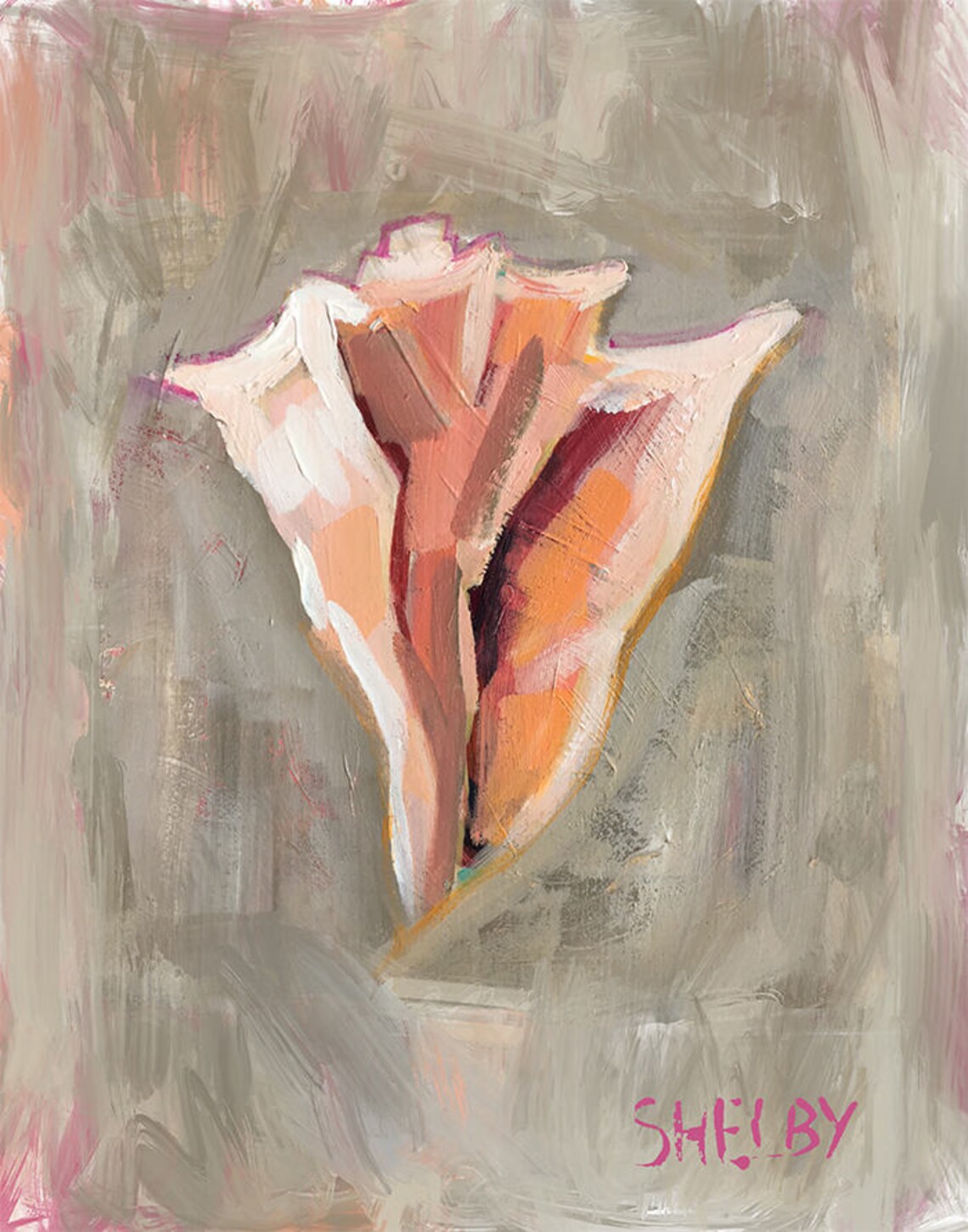 Shell Prints Art Print Wall Art Print Coastal Art | Etsy