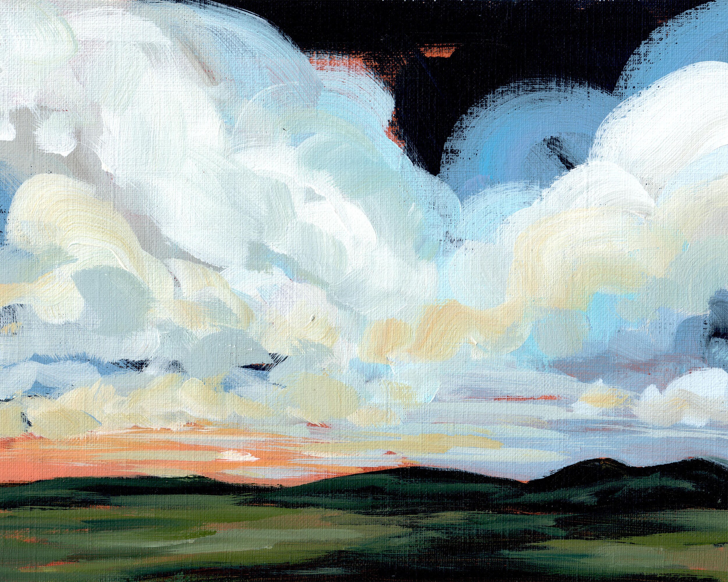 Art on Fire day 55 Horizontal Canvas Print of a | Etsy