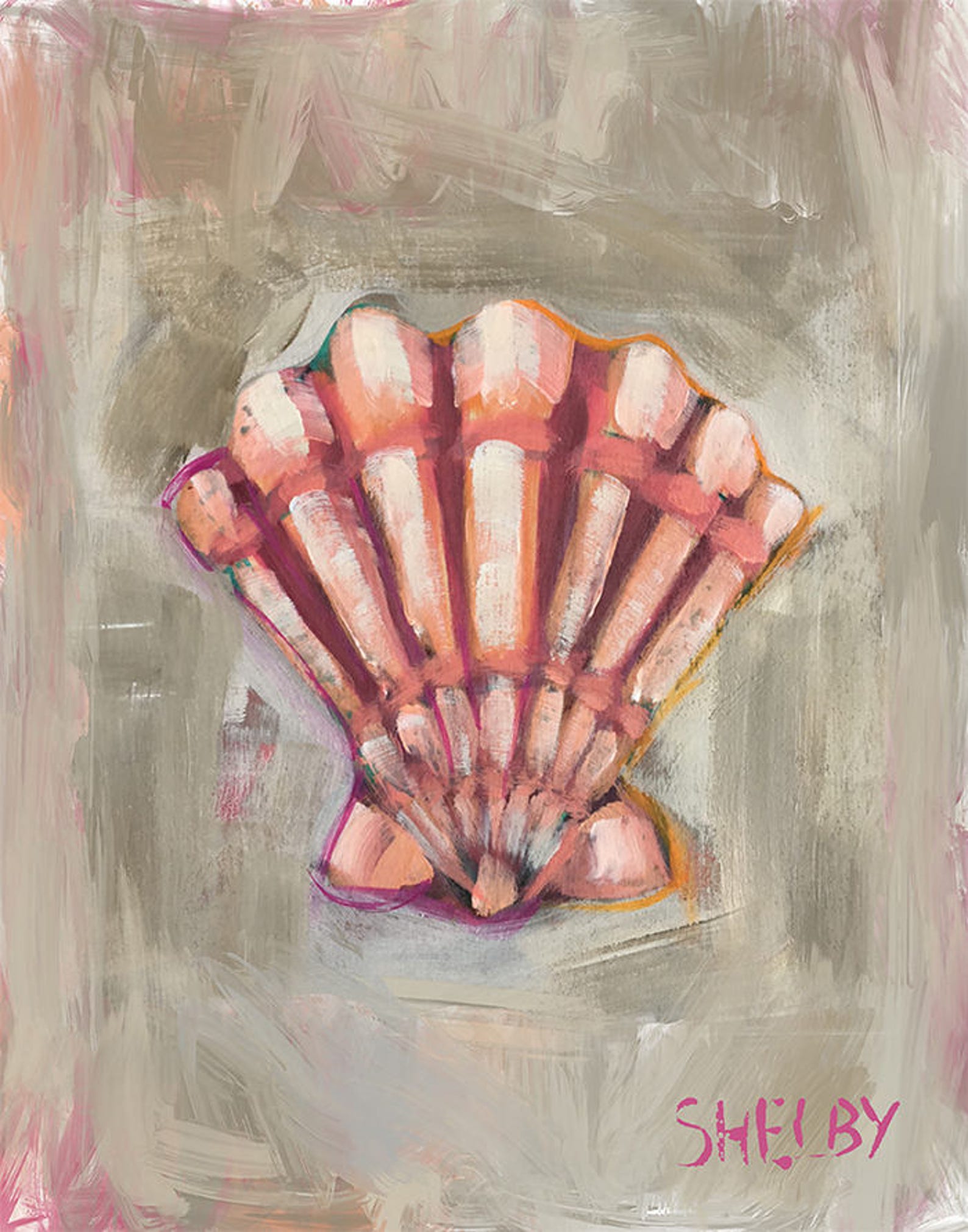 Shell Prints Art Print Wall Art Print Coastal Art - Etsy