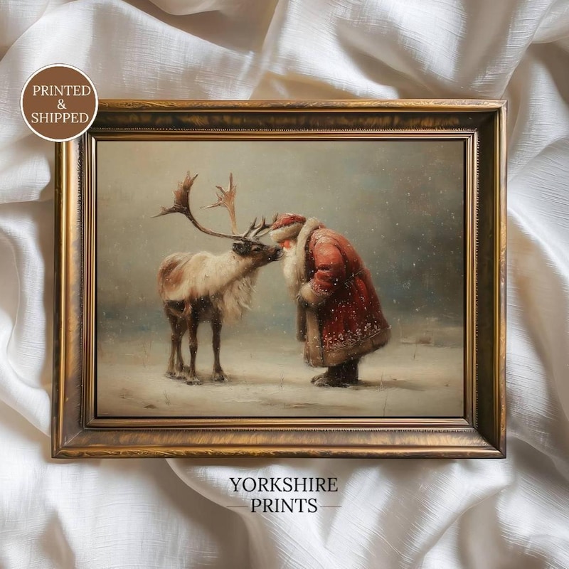 Small Santa Poster - Etsy