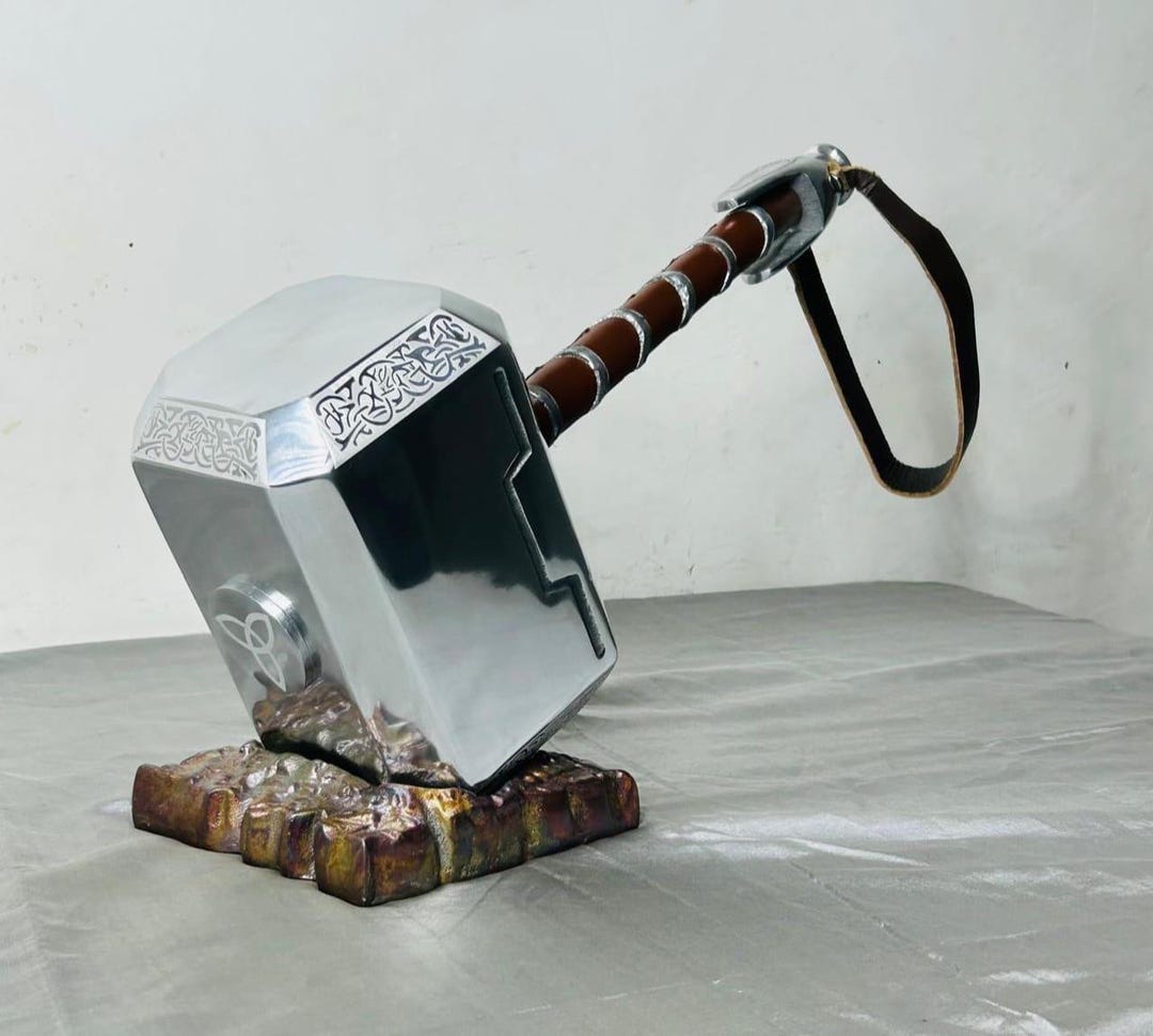 Life Size Metal Thor Hammer Replica: Mjolnir for Cosplay & Display - Etsy