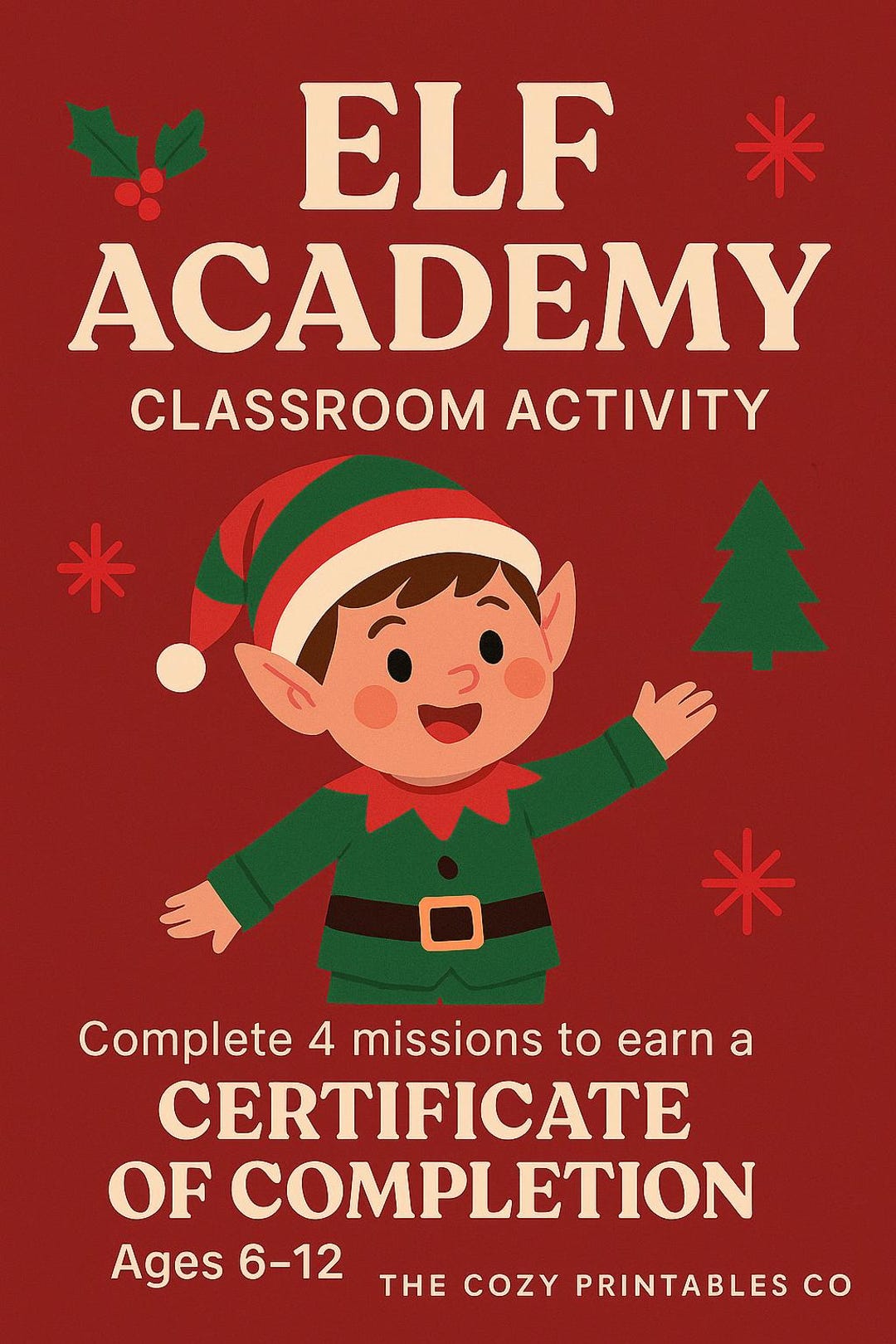 Elf Academy: Christmas Printable Game/ Santa's Workshop Challenge ...