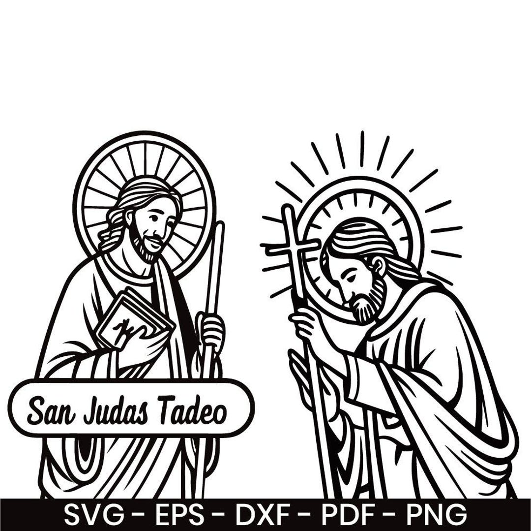 San Judas Svg, Saint Jude Svg, Catholic Svg, Christian Svg, Prayer Svg ...