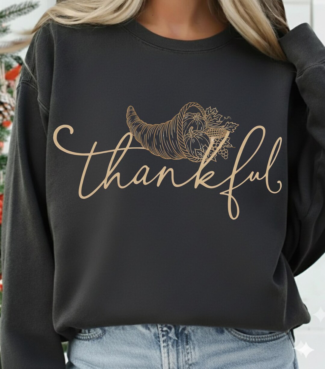 Thankful Cornucopia PNG, Fall Thanksgiving Design (digital Download) - Etsy