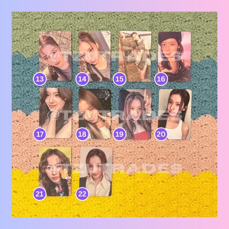 TWICE SANA Official Photocards - Etsy