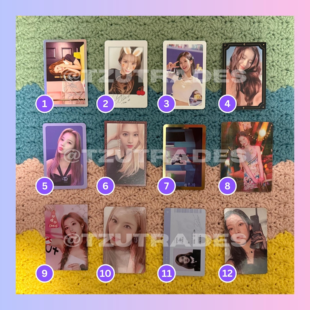 TWICE SANA Official Photocards - Etsy