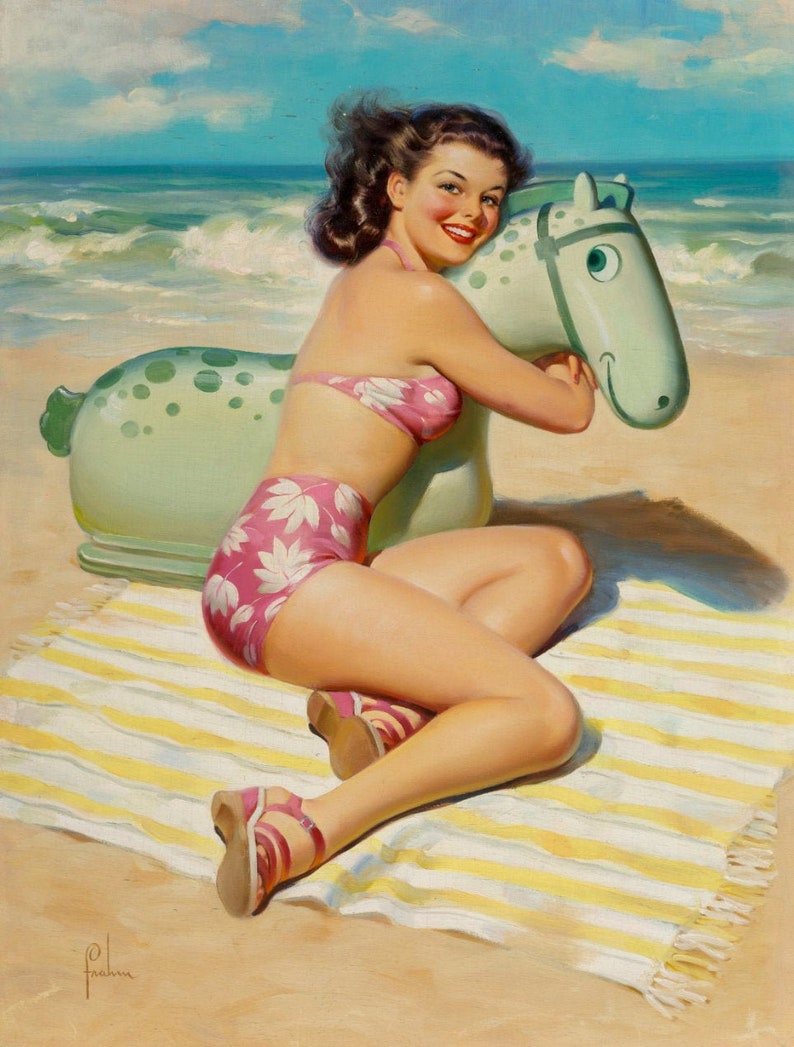 UPDATED Best of Arty Art Frahm Pin up Girl Art Photo - Etsy