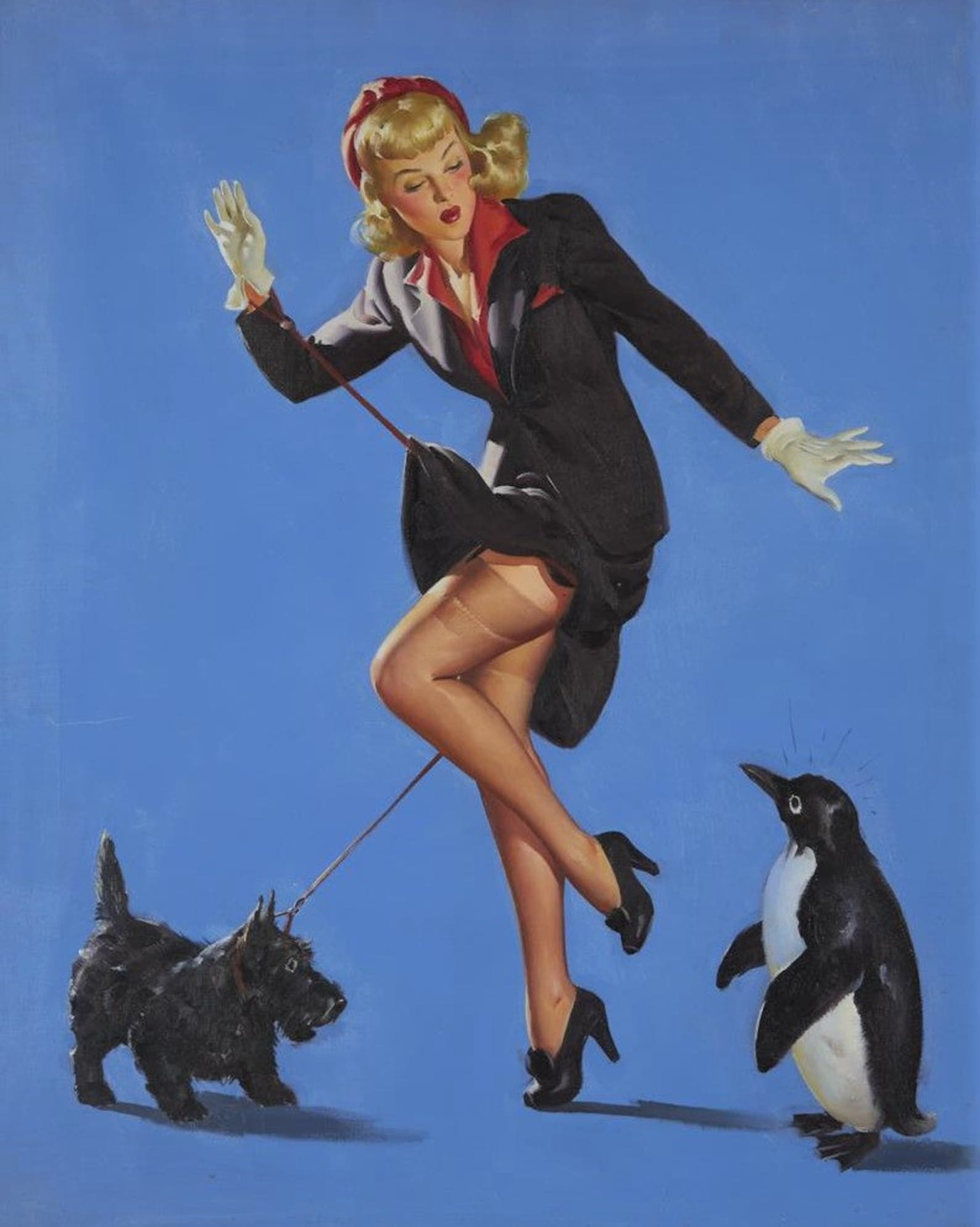 Get A Leg Up Retro Vintage Leggy Pin Up Girl Photo Etsy