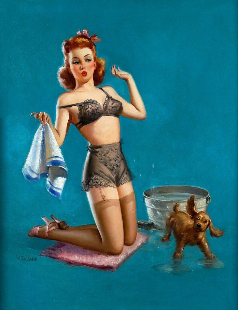 UPDATED Best of Arty Art Frahm Pin up Girl Art Photo - Etsy
