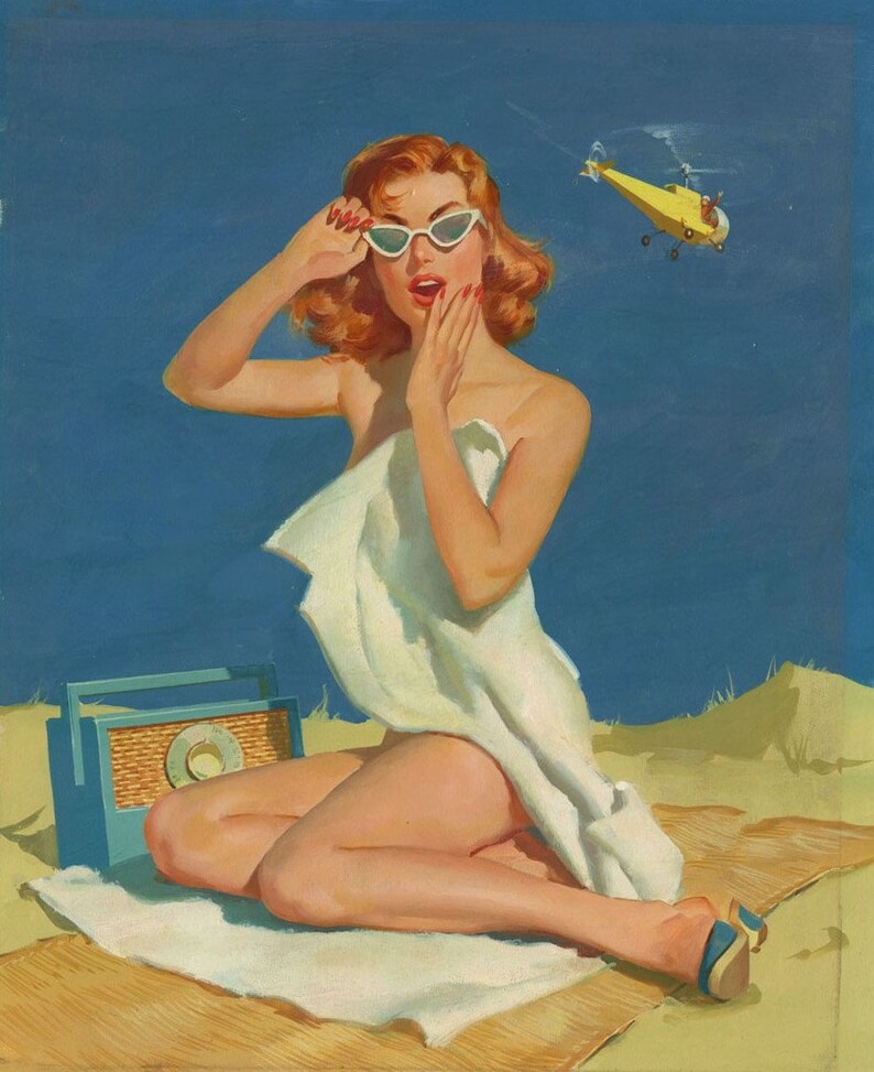 UPDATED Best of Arty Art Frahm Pin up Girl Art Photo - Etsy