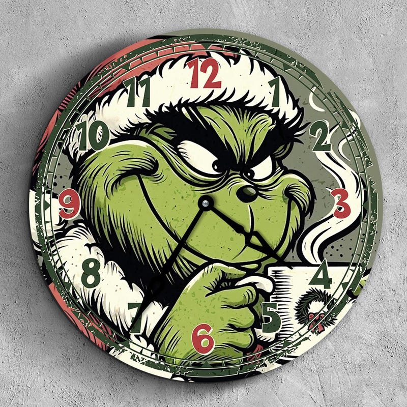 Grinch Clock - Etsy