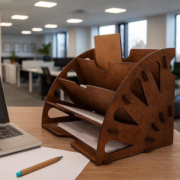 Wood File Organizer - Etsy