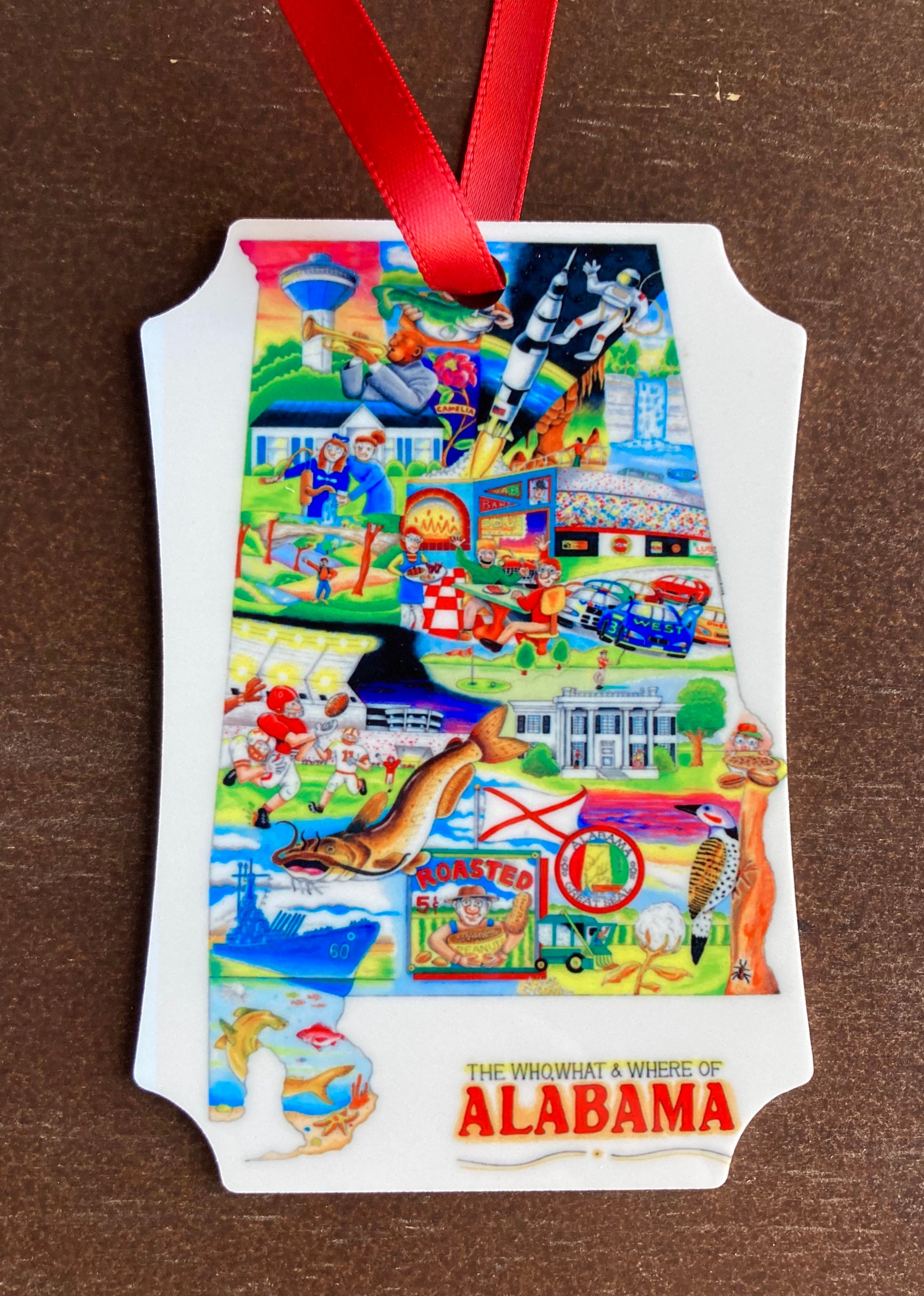 State of Alabama Christmas Ornament - Etsy UK