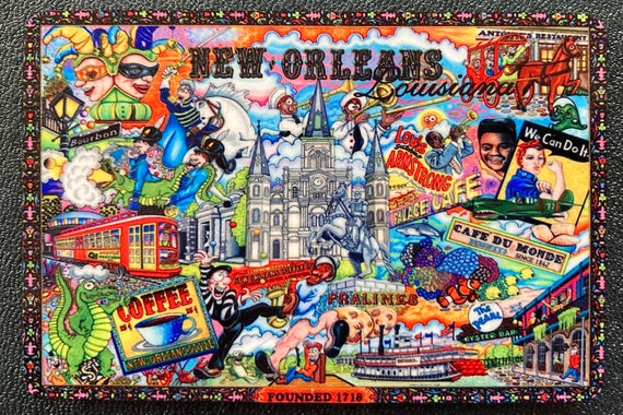New Orleans Magnet | Etsy