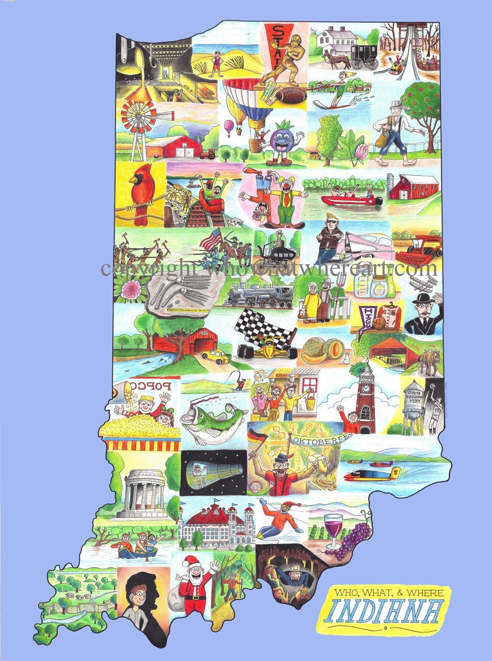 The State of Indiana 300 Piece Jigsaw Puzzle With Metal Collector Tin ...