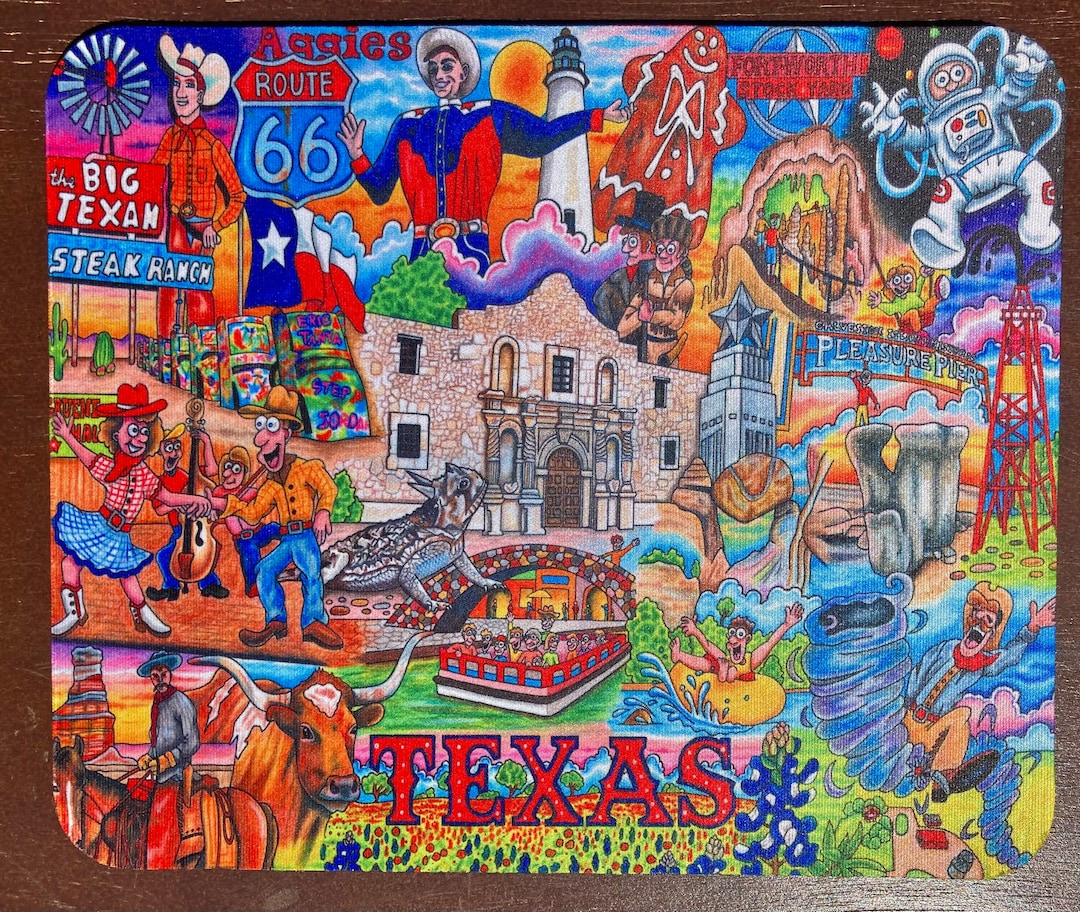 State of Texas Mouse Pad - Etsy