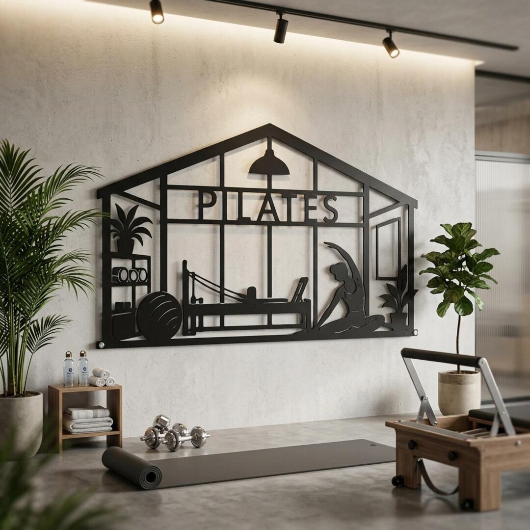 Pilates Studio SVG | Pilates Woman Wall Art | Fitness Silhouette Laser ...