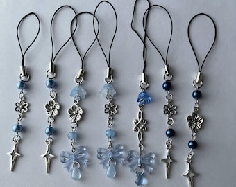 Matching Blue and Pink Phone Charms, Keychain, Couple Keychain, Gifts ...