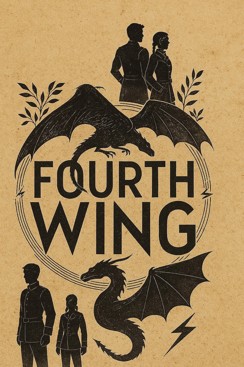 Fourth Wing Inspired Dragon Art | Fantasy Bookish Phone Case Design ...