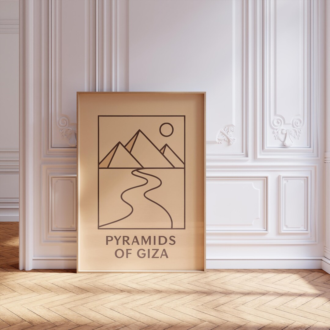 Pyramids of Giza Print - Etsy