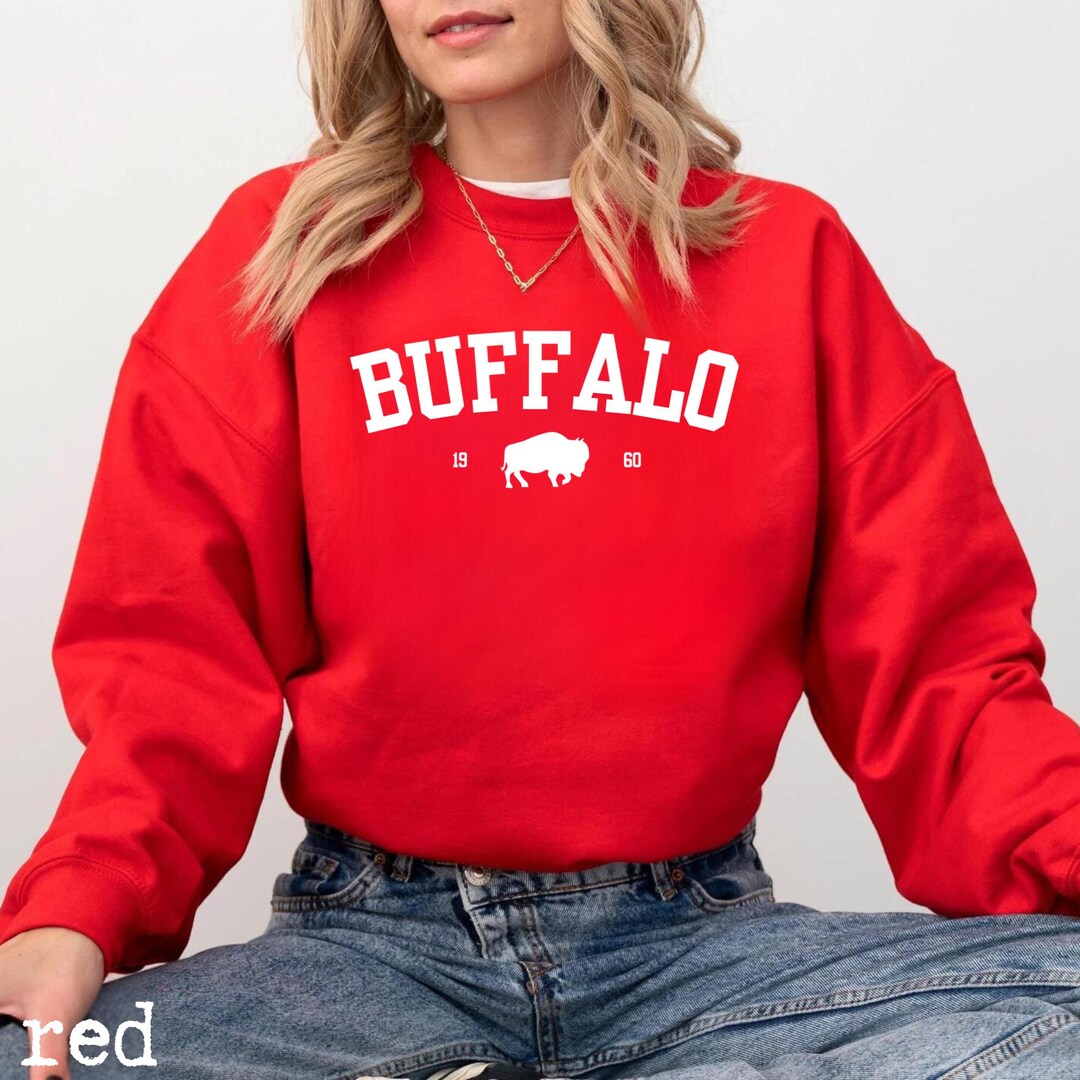 Vintage Buffalo Sweatshirt Hoodie,buffalo Football Shirt,buffalo Fan ...