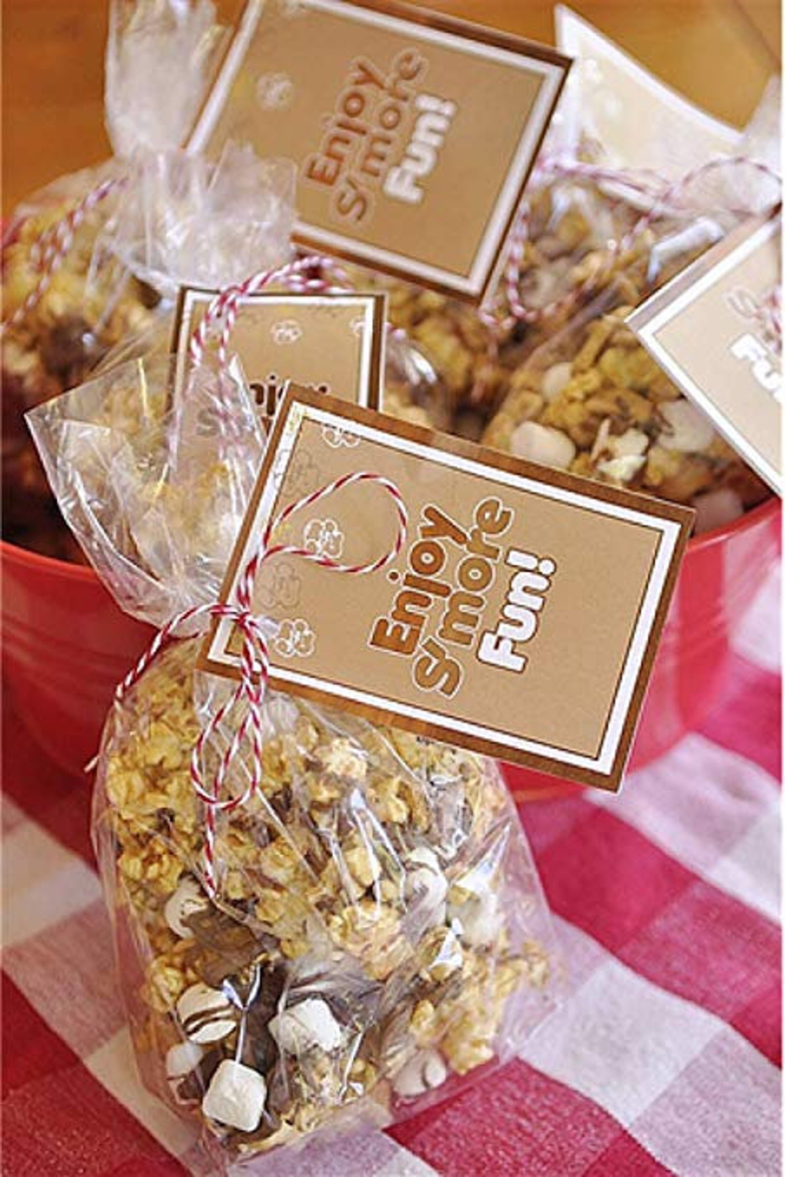 100 Popcorn Bags 4x2x8 Gusseted Poly Etsy