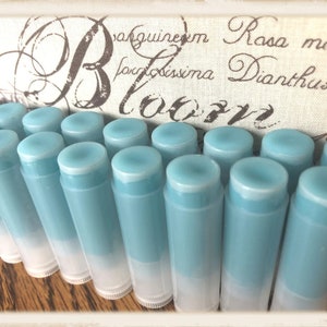 BLUE TINTED Sweetened Lip Balms in Black or Clear Tubes - Made Fresh ...