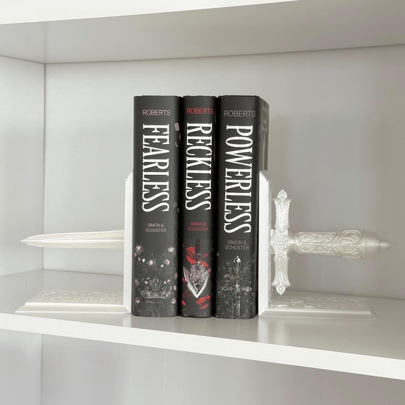 Sword Bookend - Fantasy Bookshelf Decor - Book Nook - Vintage Book Ends ...