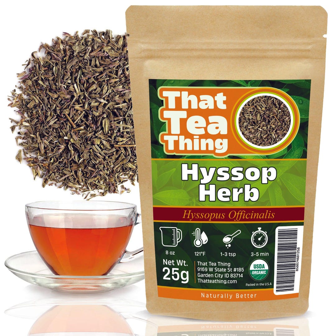 Organic Hyssop Herb Tea - Dried Loose Leaf - Etsy