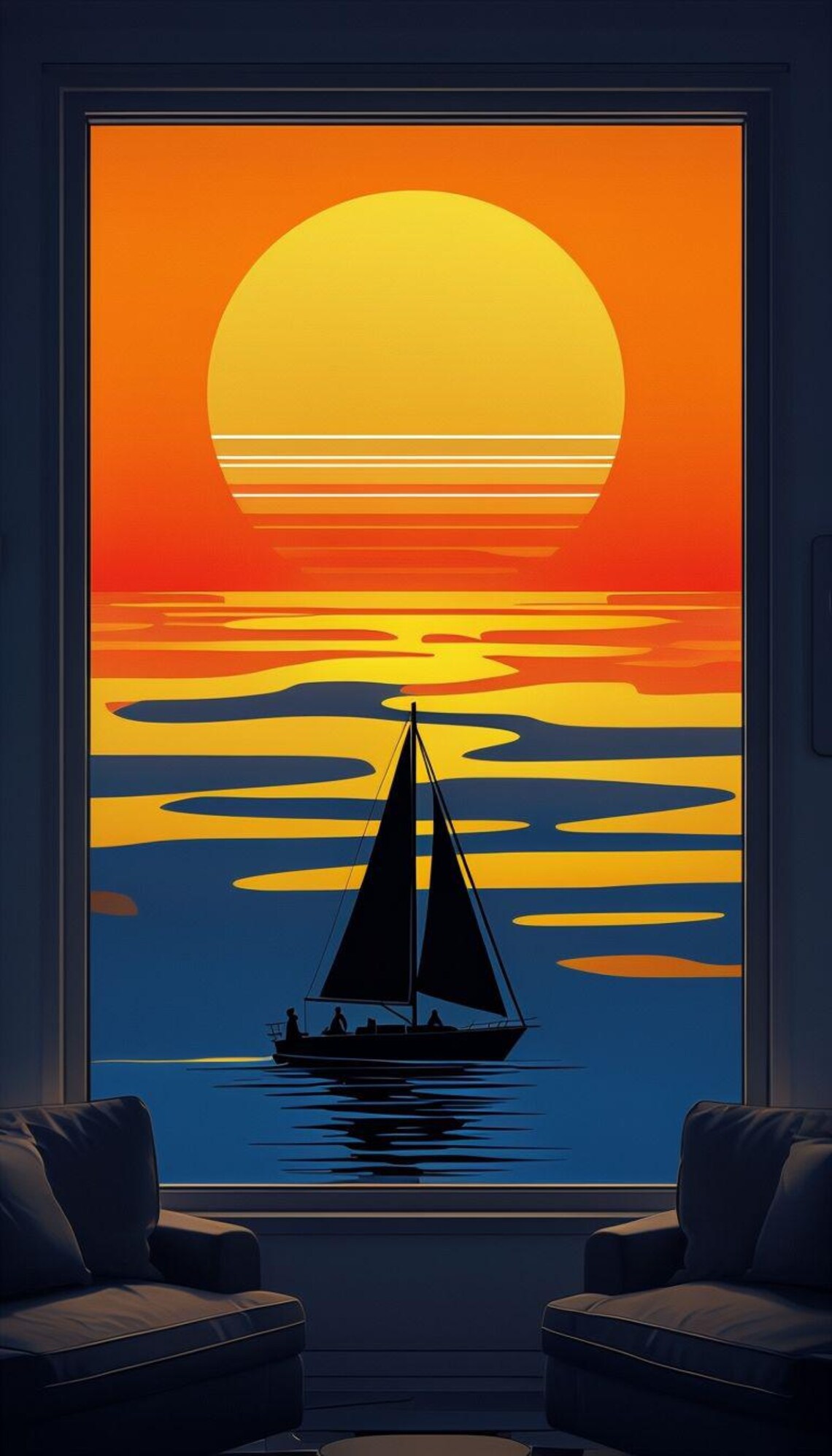 Sunset Portrait Captures the Serene Beauty of Golden Hour, Where Warm ...