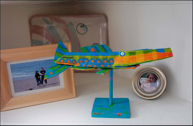 Table Top Fish Art Handmade Whimsical Colorful Original - Etsy