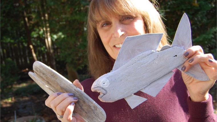 Fish Eat Fish Wood Fish Art - Etsy