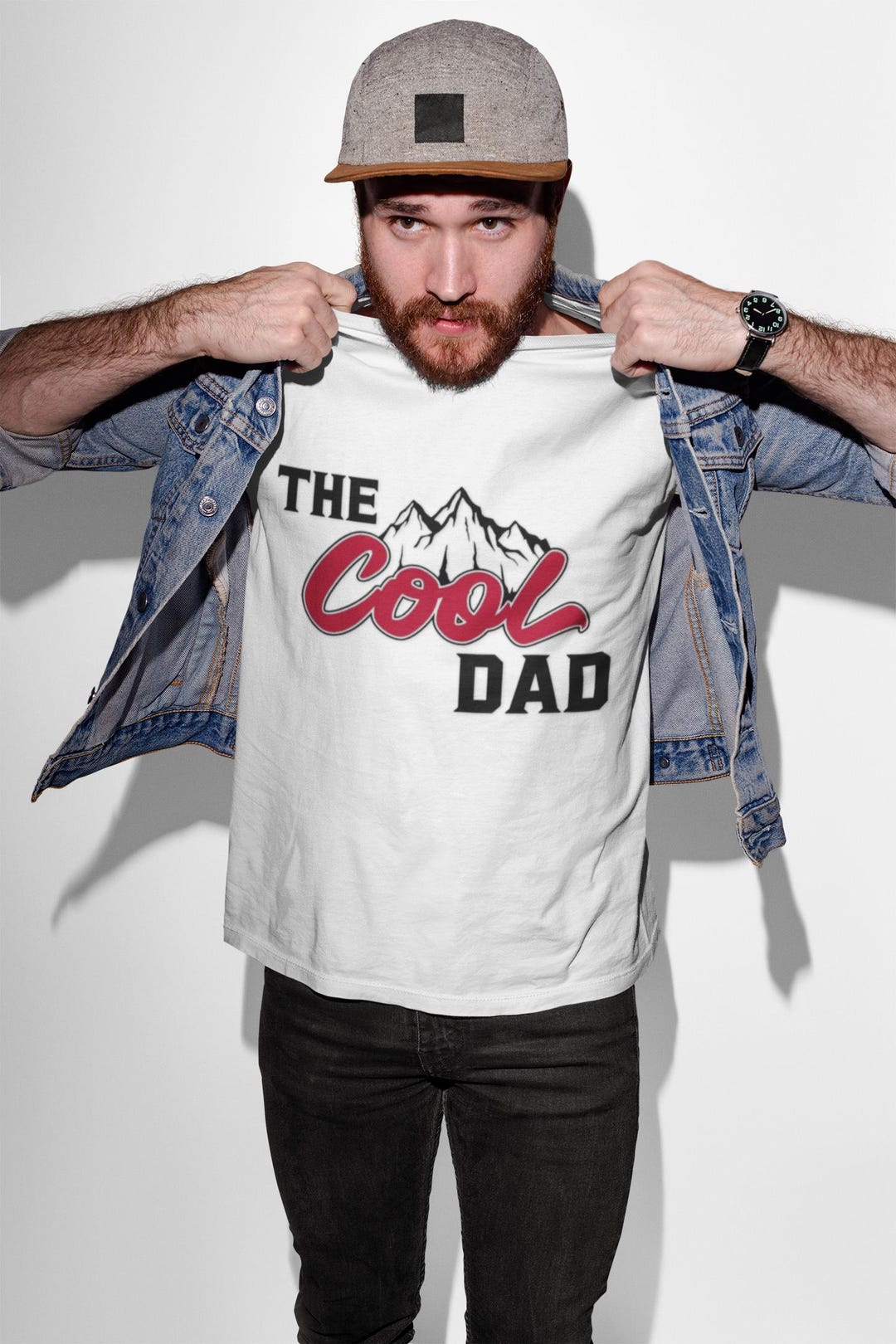 THE COOL DAD, Classic Super Dad Shirt, Dad Shirt for Everyday Wear ...