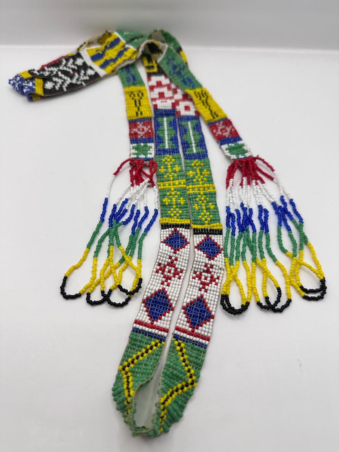 Vintage Beautiful Beaded 70 Inch Native American Sash - Etsy