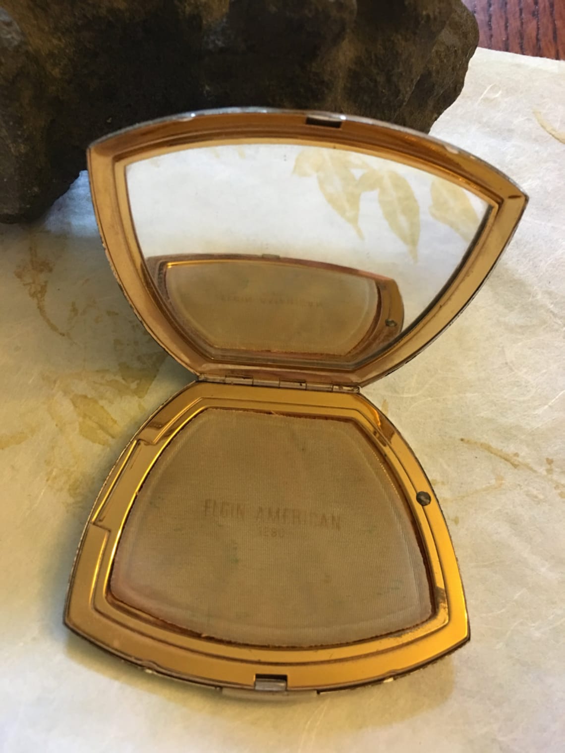 Vintage Powder Compact With Mirror - Etsy