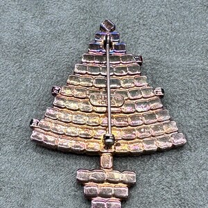 Holiday Rhinestone Tree Brooch - Etsy