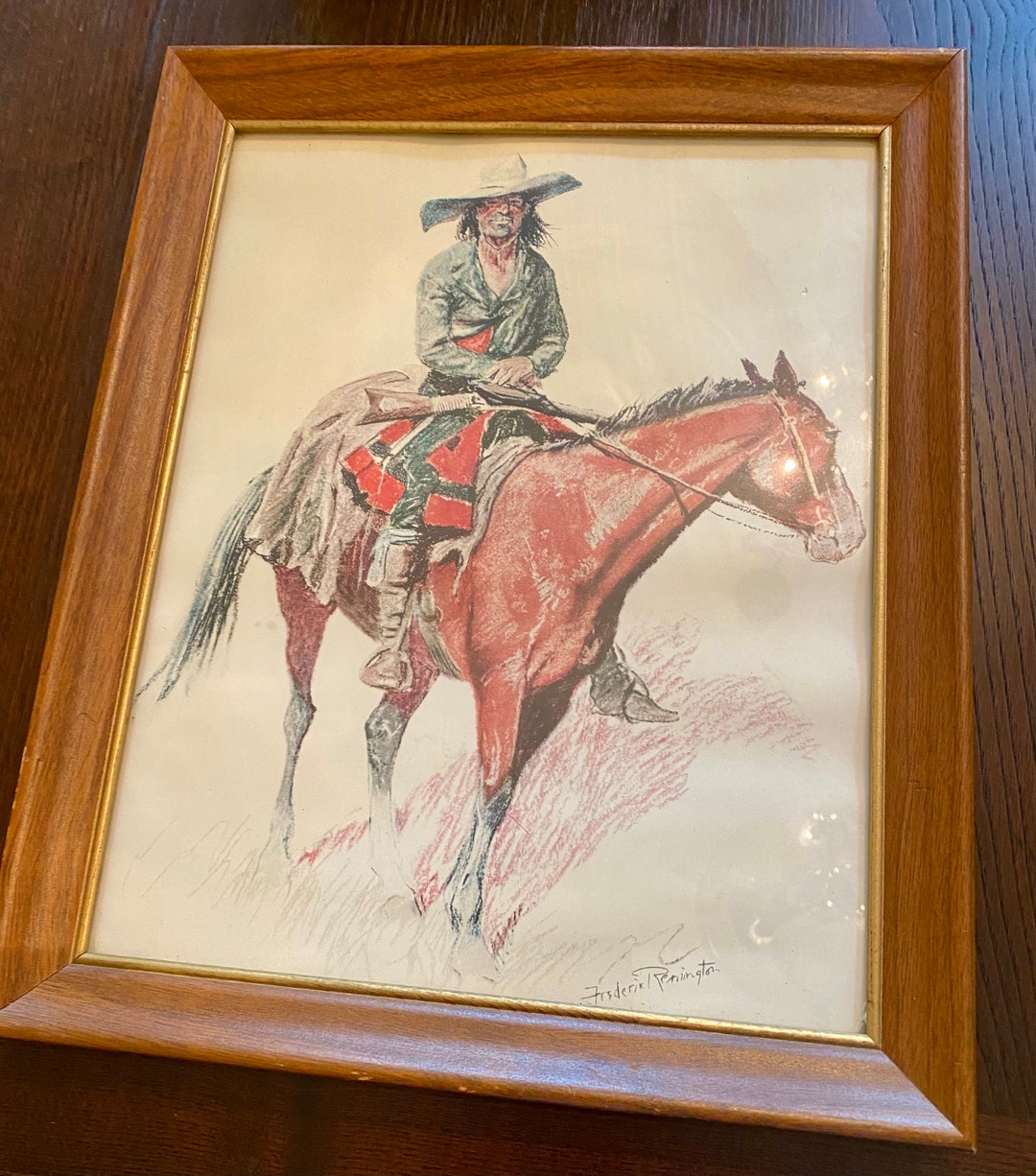 Frederic Remington 1901 Old Colored Chromolithograph " Old Ramon " RARE ...