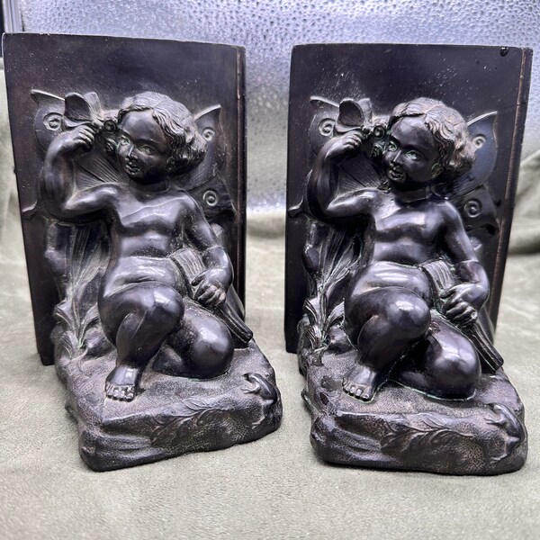 Cherub Bookends - Etsy
