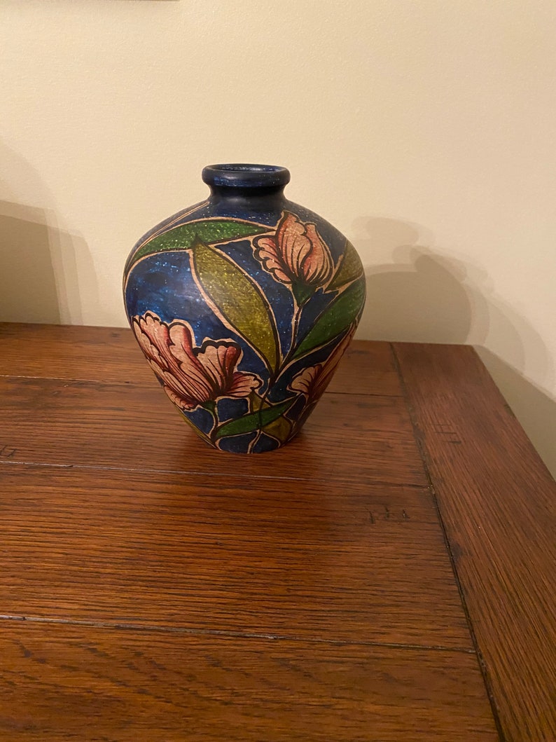 Antique Tulip Vase Old Pottery - Etsy