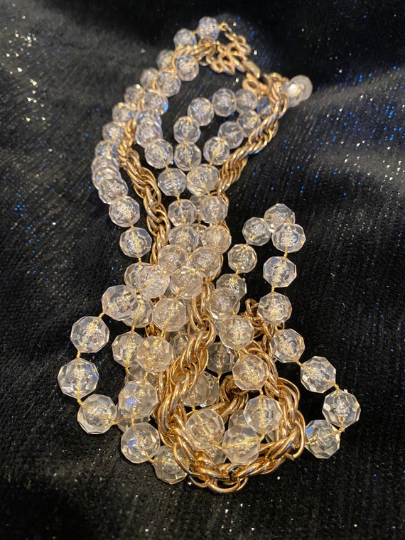 Sarah Coventry Rock Candy Lucite Beads and Braided Go… - Gem