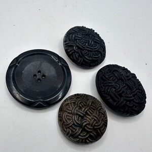 4 Large Collectable Bakelite Buttons - Etsy