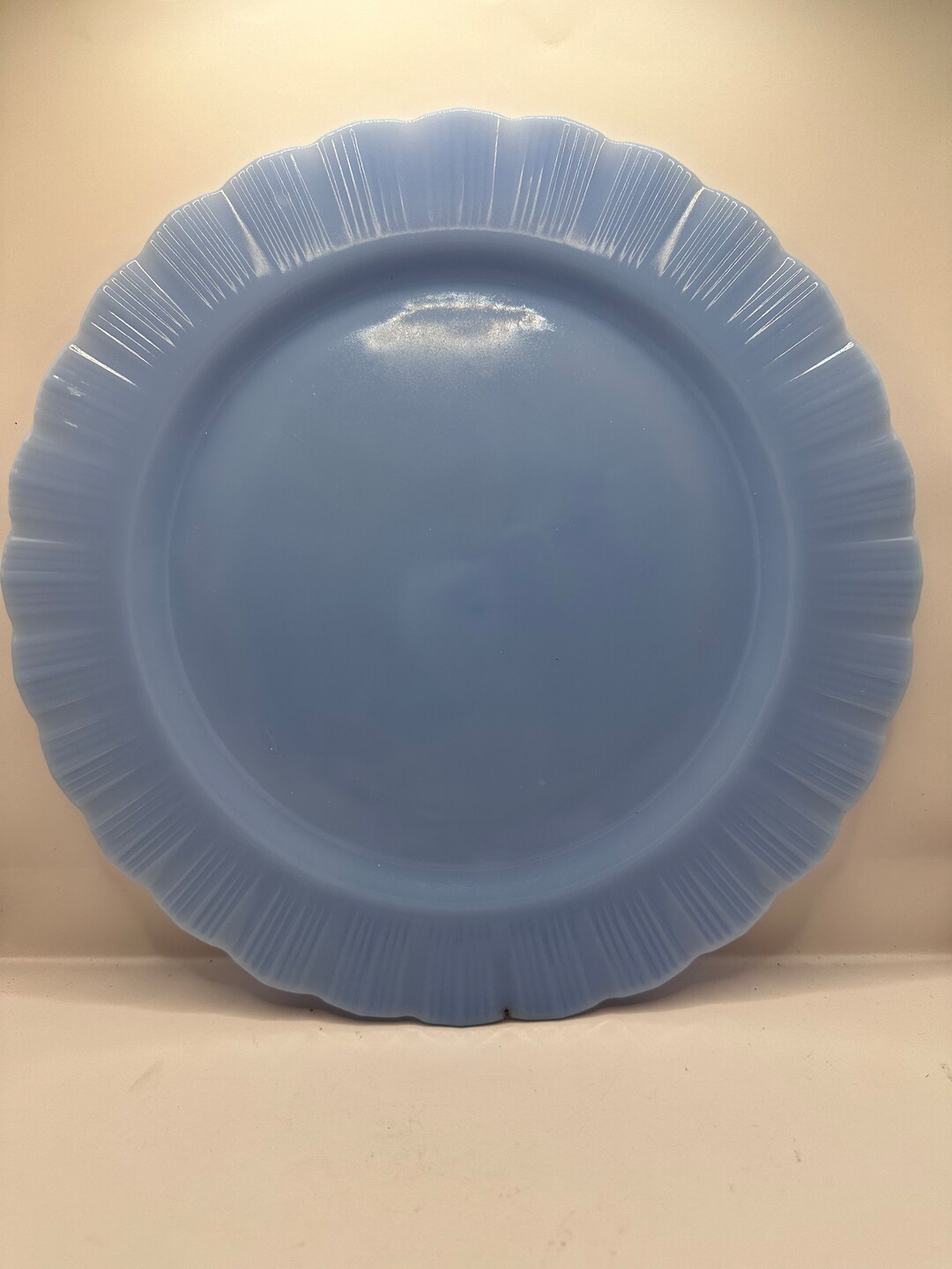 Pyrex Delphite Blue Ruffle 12 Plate, Vintage Delphite Blue Salad Plate ...