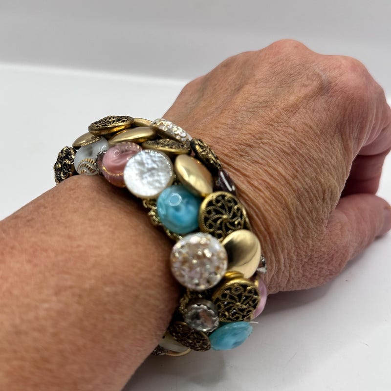 Button Bracelet - Etsy