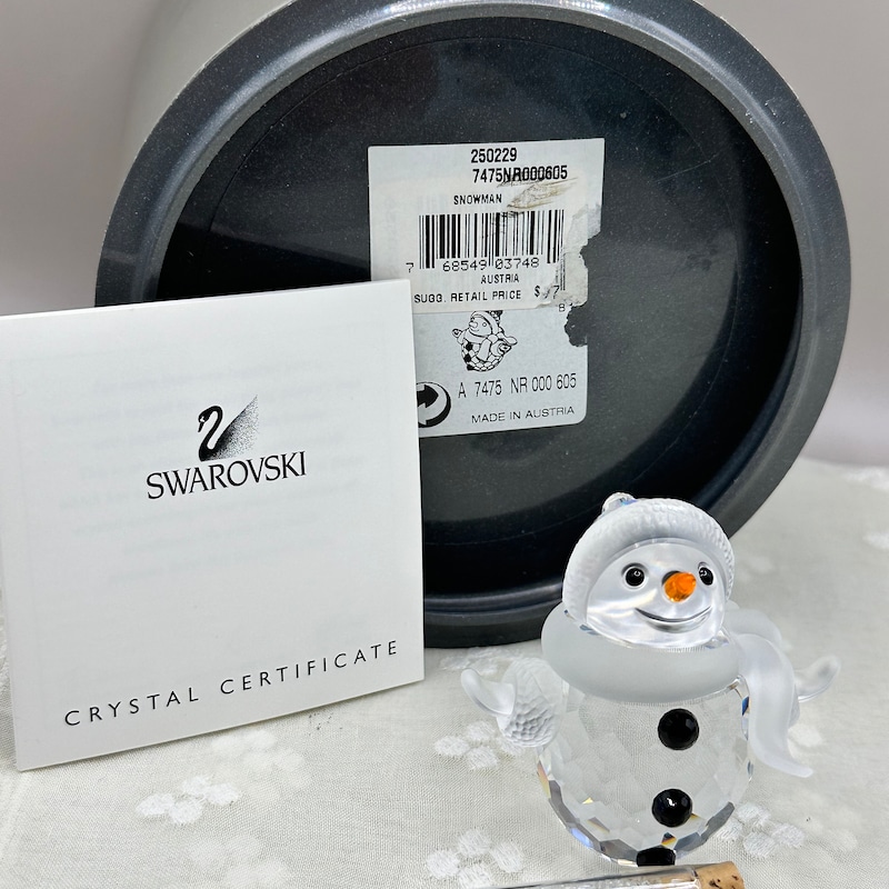 Crystal Snowman - Etsy