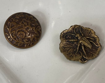 Stamped Buttons - Etsy