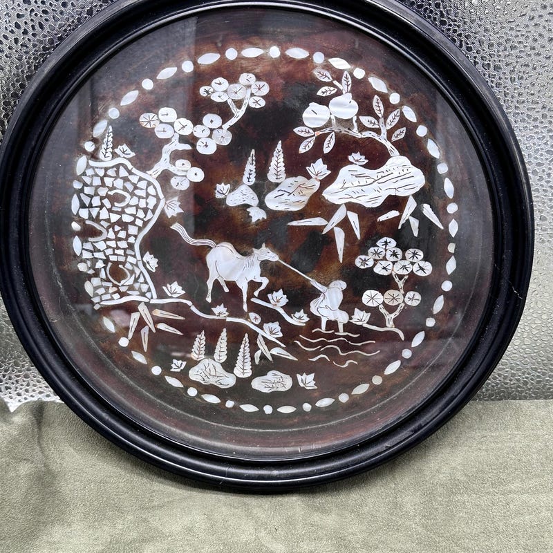 Lacquer Inlaid Tray - Etsy