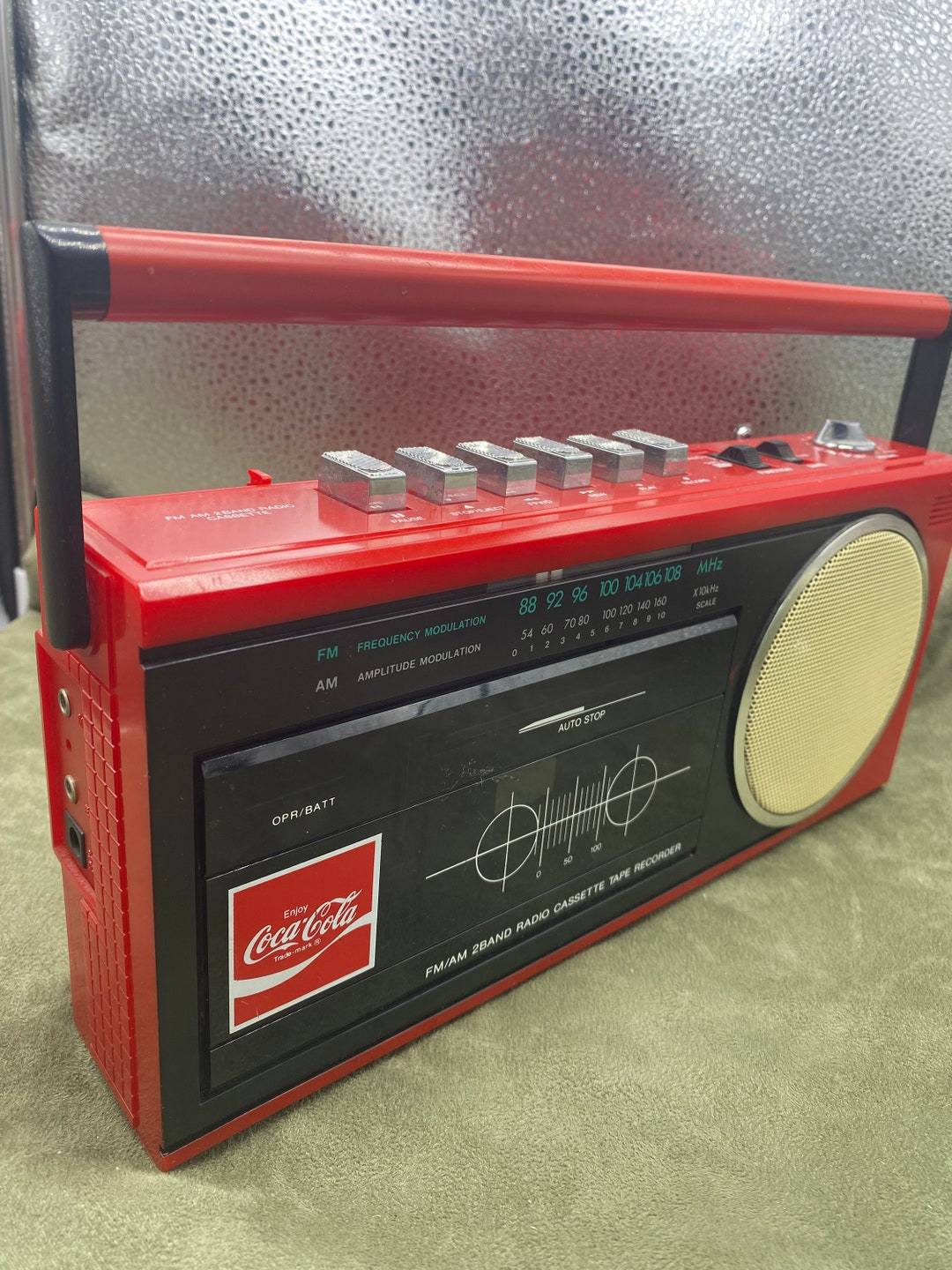 Vintage Coca-cola Boom Box Am/fm Cassette Player/recorder - Etsy