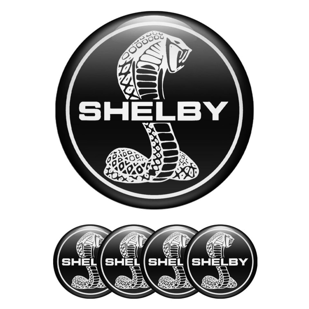 Shelby Wheel Center Cap Decals: 3D Vinyl Car Rim Stickers (set of 4) - Etsy
